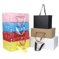 China Custom Logo Foldable Shoe Storage Box Kraft Paperboard for sale