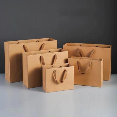 China Custom Printed Eco Kraft Paper Gift Bags for Retail Packaging for sale