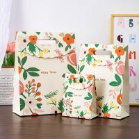 China Cartoon Flower Candy Packaging Bag Holiday Gift Bag White Cardboard Bag Souvenir Handbag Storage Bag Gift Bag for sale