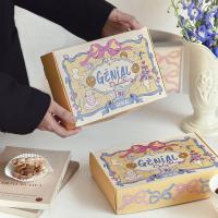 China French Pastry Box Set Berlin Inspired Cream Colored Bakery Packaging Cake Boxes for sale