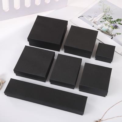 China Simple Jewelry Gift Box With Top And Bottom Cover For Necklace And Ring Gift Packaging for sale