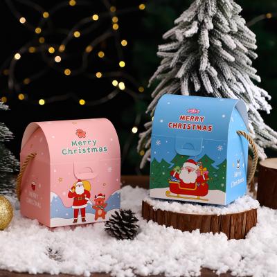China Cute Cartoon themed Christmas Eve Apple Packaging Boxes and Candy Gift Boxes Creative for sale
