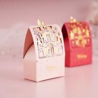 China Fantasia Castle Wedding Favor Boxes European Style Hollow Out Candy Boxes Romantic Wedding Decor for sale