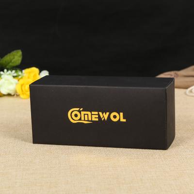 China Black Paper Sock Packaging Boxes with Hot Stamped Gold/Silver Logo Foldable Drawer for sale
