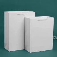 China Pure White Luxury Garment Bags Premium Clothing Store Packaging With Custom LOGO Printing for sale