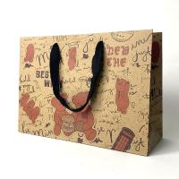 China Cartoon Kraft Paper Bag Handbag Gift Packaging Bag Clothing Store Shopping Bag Children'S Gift Paper Bag for sale