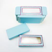 China Customize Window Colorful Eyelash Cardboard Boxes For Eyelash Storage Packaging for sale
