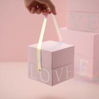 China Pink Boxes Rigid Gift Boxes For Souvenirs And Premium Gifts With Print for sale