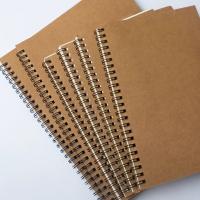 China Custom Retro Thickened Kraft Paper Notebook Simple Printing Workbook for sale