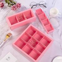 China Macaron Packaging Box Chocolate Gift Box Inner Tray With UV & Hot Stamping Custom for sale