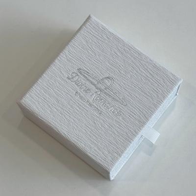 China Textured Jewelry Boxes Packaging Gift Boxes For Earrings Rings Bracelets Crystal & Gem Jewelry for sale
