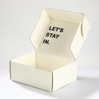 China Letter Gift Box White Cardboard Flip Top Mailer Box For Clothing Corrugated Packaging for sale