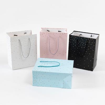 China Gradient Color Starry Sky Gift Bag Birthday Gift Bag Beauty Cosmetics Handbag Packaging Bag for sale