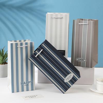 China Printed Paper Tote Bags Customizable Packaging For Water Bottles Beverages & Small Gifts for sale
