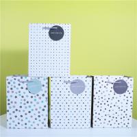 China White Card Handbag Star Gift Bag Polka Dot Granular Paper Bag Gift Packaging Bag for sale
