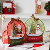 China Happy Holidays Gift Box Set Christmas Santa Snowman Packaging Bakery Cookie Presentation Boxes for sale