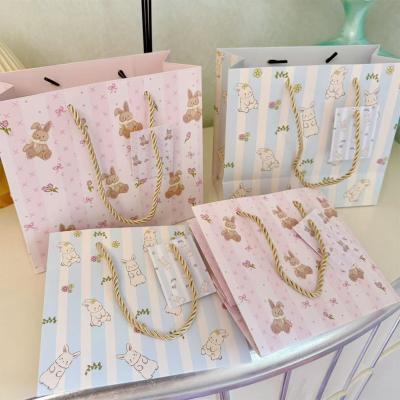 China Cartoon Animal Gift Bag Large Capacity Exquisite Cardboard Handbag Birthday Gift Packaging Bag for sale