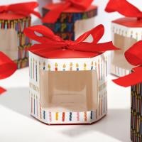 China Customizable Paper Box For Hexagonal Windowed Gift Box For Candies Baked Goods Wedding Favors & Birthday Presents for sale