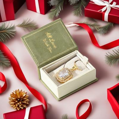 China Rigid Gift Box Vintage Flip Top Book Shaped Jewelry Box Multi Functional Case For Rings Necklaces for sale
