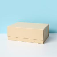 China One Piece Folding Gift Box Premium Rigid Cardboard With Magnetic Closure Festival Packaging Customizable Elegant Presentation for sale