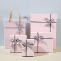 China Bow Decoration Gift Box Wholesale Birthday Gift Box Cosmetics Custom Packaging Gift Box for sale