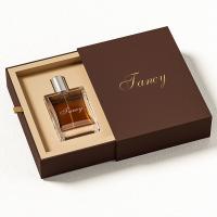 China Premium Rigid Gift Box Paper Perfume Packaging Box With Custom Gold Foil Logo Printing for sale