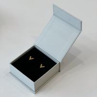 China Custom Rigid Gift Box Paper Two Piece Flip Top Jewelry Gift Box For Necklaces And Bracelets for sale