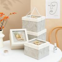 China Herbal Dream Gift Box Set Square Minimalist Lipstick Perfume Packaging Natural Dried Flower Decor for sale