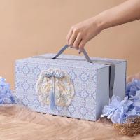 China Chinese Style Wedding Candy Box Wedding Gift Box Flip Cover Portable Packaging Box Wedding Gift Box for sale