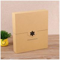 China Double Door Gift Box Premium Kraft Paper With Gold Foil UV Coating Surprise Opening Design Custom Logo for sale