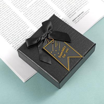 China Custom Rigid Gift Box Black Paper Board Tiandi Box Jewelry Gift Box for sale