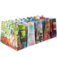 China Oil Painting Style Gift Packaging Bags Clothing Store Gift Bags Custom Printed Paper Bags Wholesale for sale