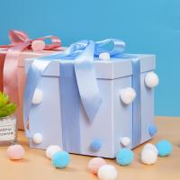 China Large Square Snack Packaging Box With Lid And Empty Box Cartoon Gift Package Gift Box for sale