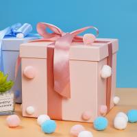 China Large Square Snack Packaging Box With Lid And Empty Box Cartoon Gift Package Gift Box for sale