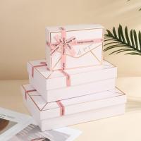 China New Exquisite Gift Box With Bow Creative Design For Holiday Clothing And Cosmetics Gift Packaging for sale