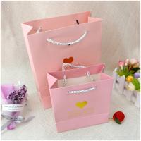 China Gold-Stamped Heart Jewelry Handbag Gift Bag Souvenir Handbag Small Gift Bag Paper Bag Packaging for sale