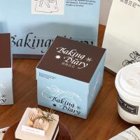 China Packaging For Sliced Cakes Mille Crepes Mousse & Baked Desserts With Custom Logo Printing for sale
