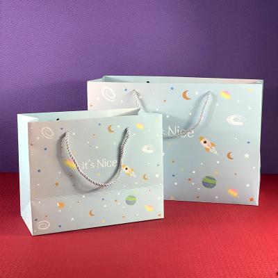China Cartoon Gift Bag Packaging Bag Graduation Gift Bag Portable Clothing Store Portable Packaging Bag for sale