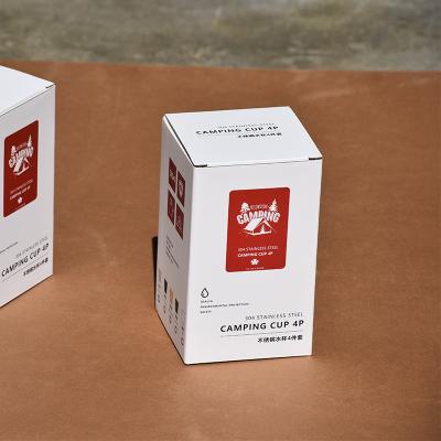 China Corrugated Packaging Box For Stainless Steel Water Cups Customizable With Logo And Hot Stamping For Outdoor Camping for sale