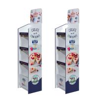 China Custom Corrugated Cardboard Display Racks For Supermarket Promotional Paper Shelves for sale