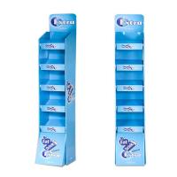 China Cardboard Display Rack Merchandise Promotional Paper Shelf Snack Toy Display Rack for sale