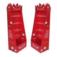 China Supermarket Paper Shelf Hook Floor Display Rack Cosmetics Paper Display Rack Snacks Toy Display Rack for sale