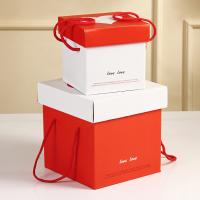 China Love Hand-Held Gift Box Valentine'S Day Square Snack Packaging Box Candy Heart-Shaped Paper Box for sale