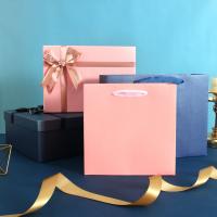 China New Bowknot Top And Bottom Cover Gift Box Gift Lipstick Cosmetics Gift Box Packaging for sale