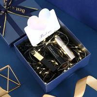 China New Bowknot Top And Bottom Cover Gift Box Gift Lipstick Cosmetics Gift Box Packaging for sale