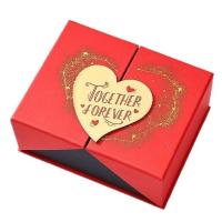 China Luxury Gift Box Heart Shape Valentines Day Packaging Cosmetics Perfume Presentation Premium Birthday Gift Box for sale