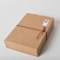 China Customized Kraft Paper Food Packaging Box Drawer-Style Retro Gift Box Biscuit Cake Box for sale