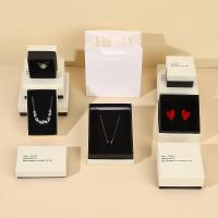 China Jewelry Packaging Simple Letter Storage Earring Necklace Gift Box Packaging Gift Box for sale