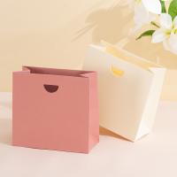 China Simple Paper Bag Handbag Gift Packaging Bag Jewelry Gift Hard Bottom Tote Paper Bag for sale