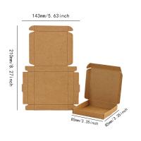China Kraft Paper Jewelry Packaging Box Necklace Earrings Box Wholesale Folding Box for sale